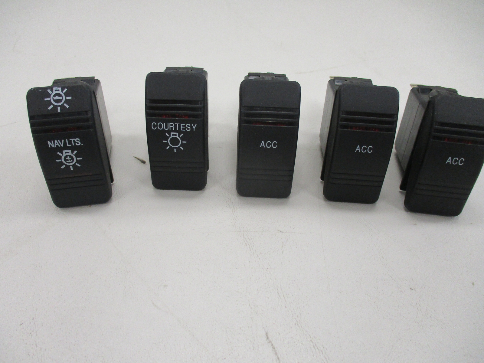 CARLING TECHNOLOGIES ROCKER SWITCH SET OF (5) BLACK V6D1 MARINE BOAT | eBay