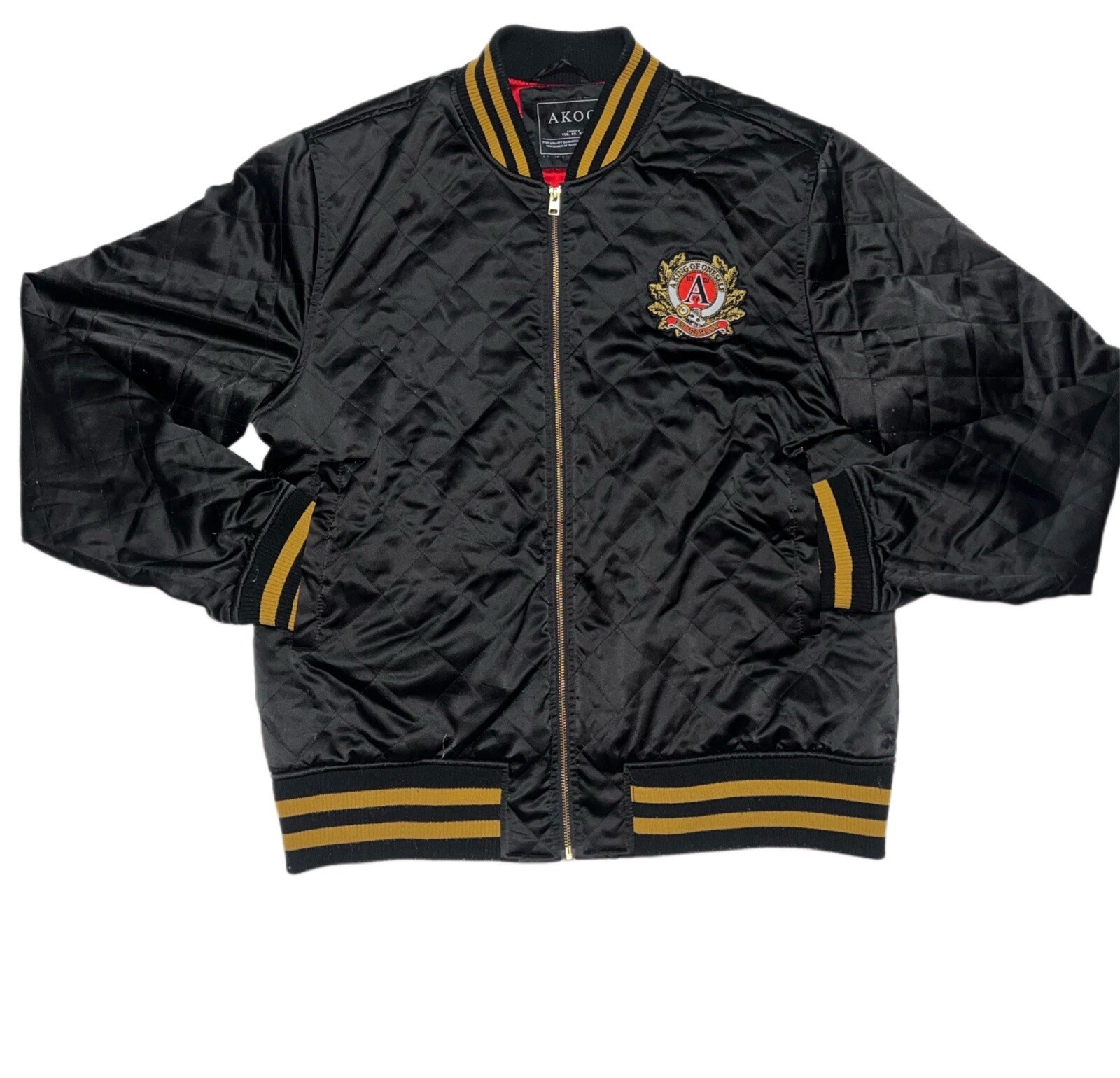 AKOO Men’s Bomber Jacket Black Embellished Size XXL 2xl | eBay