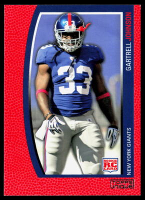 Gartrell Johnson 2009 Topps Unique Red #193 #/799 Touched Corners | eBay