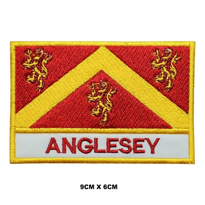 ANGLESEY County Flag Logo Embroidered Sew/Iron On Patch Patches | eBay UK