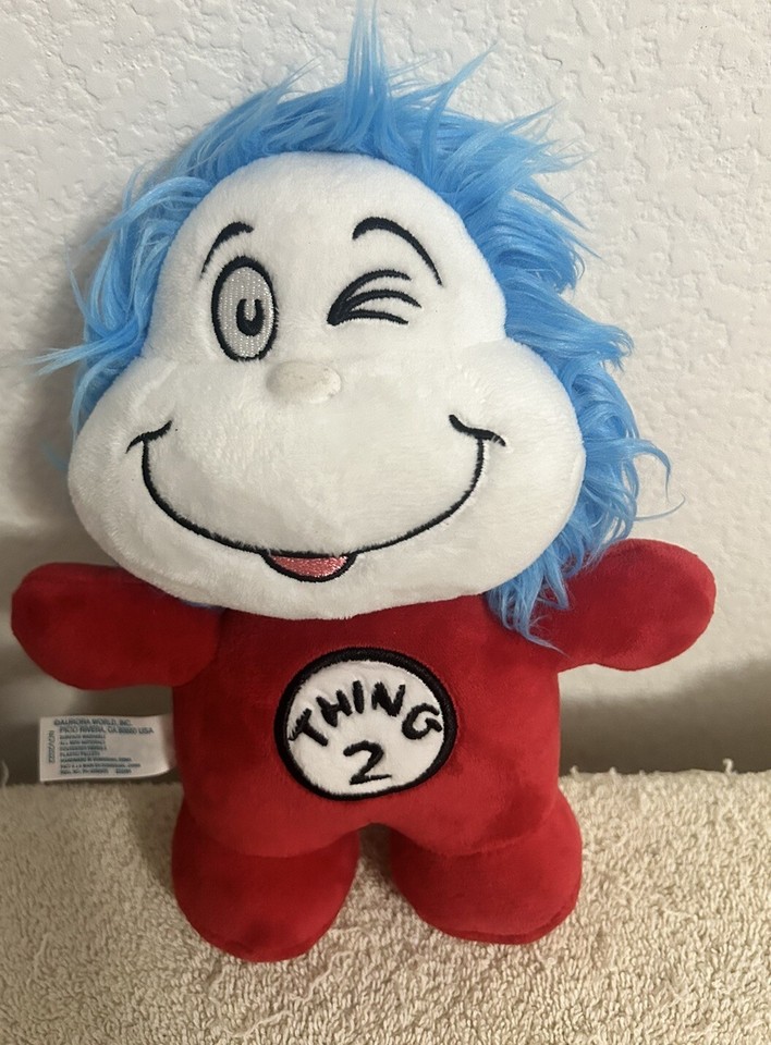 Universal Studios Dr. Seuss Thing 1/Thing 2 Plush Doll with slightly ...