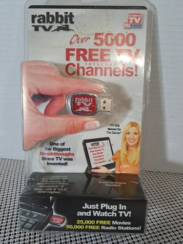 RABBIT TV As Seen on TV -Telebrands Over 5000 Internet TV Channels (NOS ...