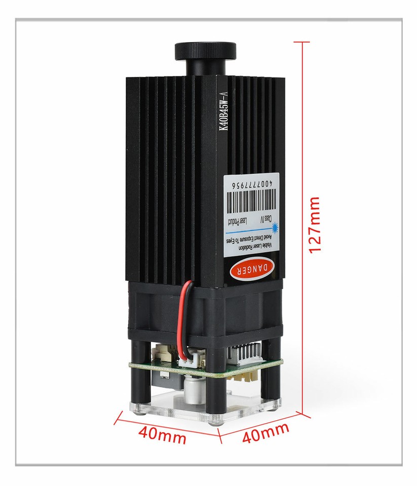 4.5W/5.5W/10W Laser Module Head with Slide for DIY CNC Laser Engraving ...