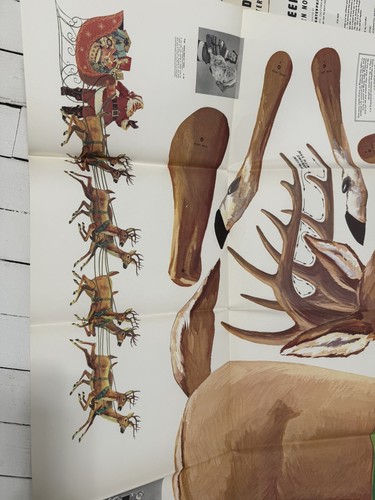 VTG U-Bild Santa & Sleigh & 8 Reindeer Patterns 189 256 257 Christmas ...