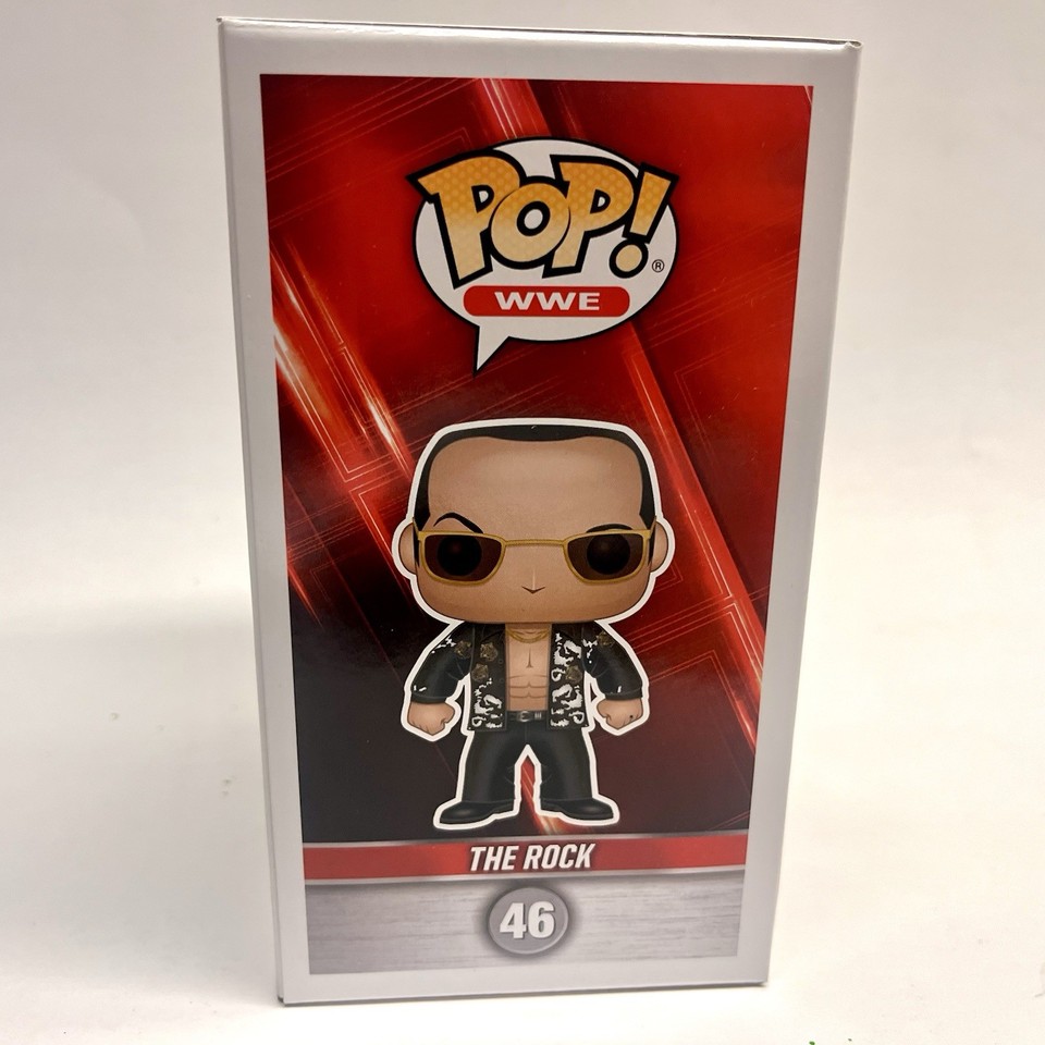 The Rock 46 *CHASE* WWE WWF WCW *FREE PROTECTOR* Funko Pop | eBay
