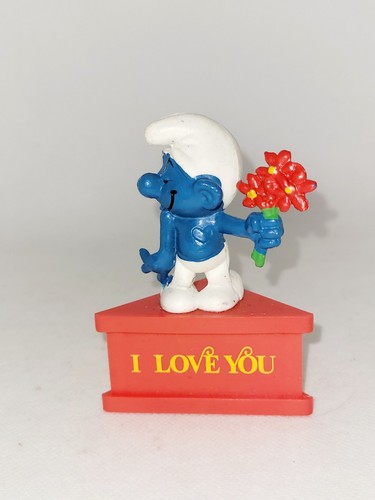 Vintage Schleich PVC Smurf a Gram I Love You | eBay