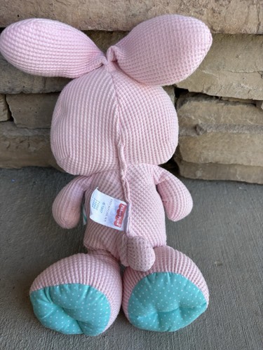 Fisher Price Thermal Waffle Weave Cozies Pink Bunny Rabbit Plush Lovey ...