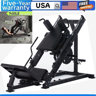 Leg Press Hack Squat Machine 2 in 1 Leg Press Machine for Home Gym ...