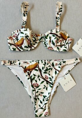 Agua By Agua Bendita Agraz Underwired Swim Top (XS/L) & Vera Bikini ...