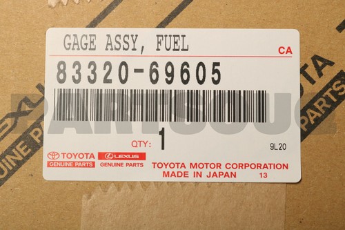 8332069605 Genuine Toyota GAGE ASSY FUEL 83320-69605 | eBay