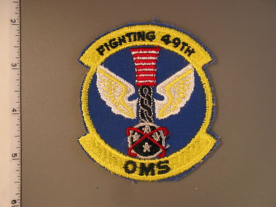 Early USAF 49th OMS Organizational Maintenance Squadron Patch from NS Meyer, new | eBay