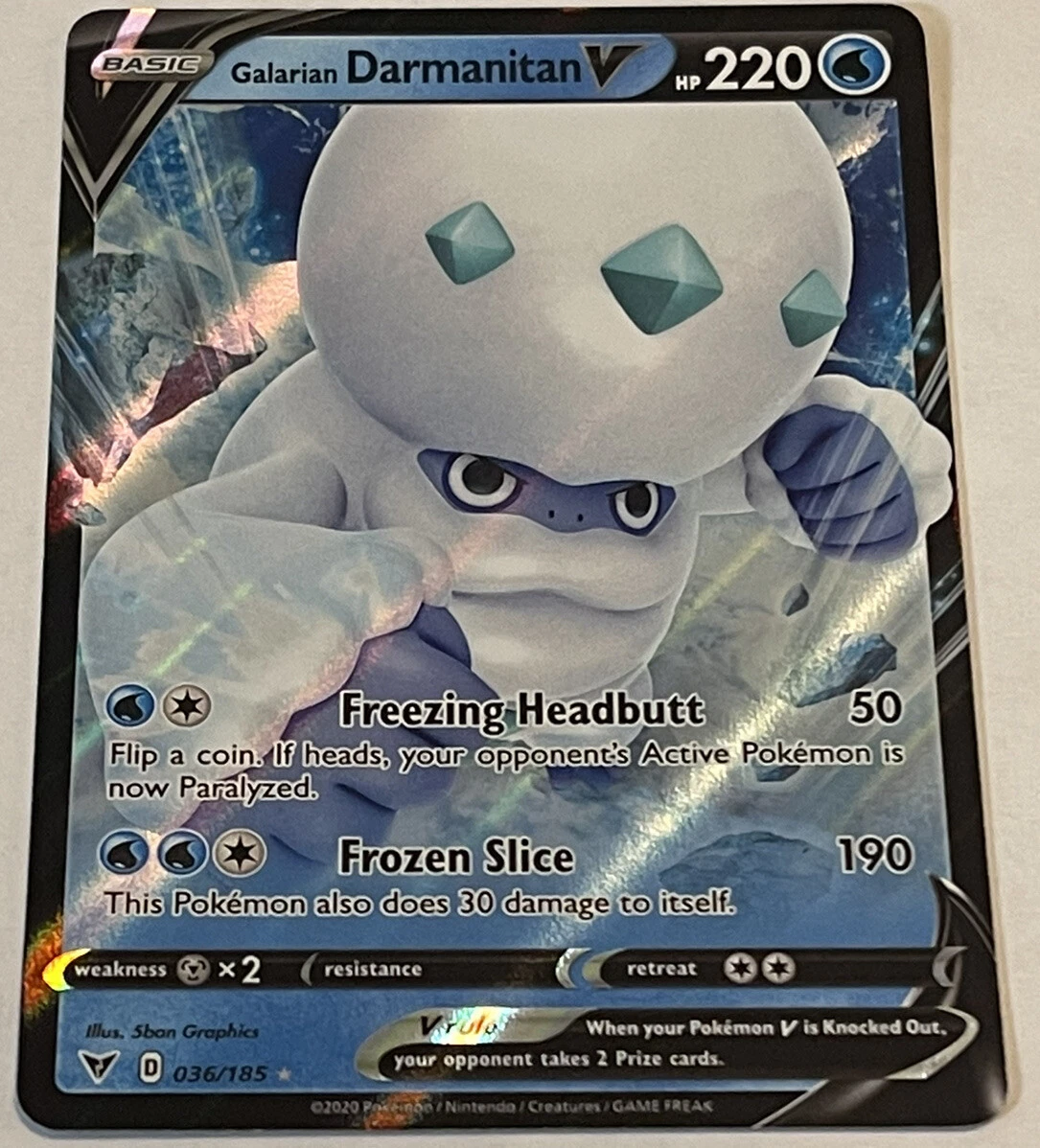 Pokemon Darmanitan Card