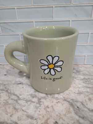 Life Is Good Mug Green Daisy Flower Do What You Like Like What You Do ...