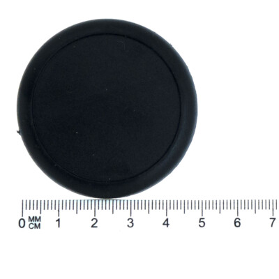 50mm Lipped Bases // Round Black Plastic Miniature Figure Warmachine ...