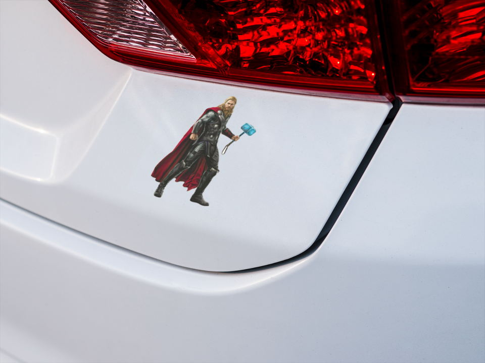 THOR Car Window Vinyl Decal Graphic Marvel Comic Laptop Graphic Sticker ...