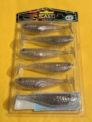 Cast Fishing Prodigy Boot Tail Swimbait 4.1” Purple Reign | eBay