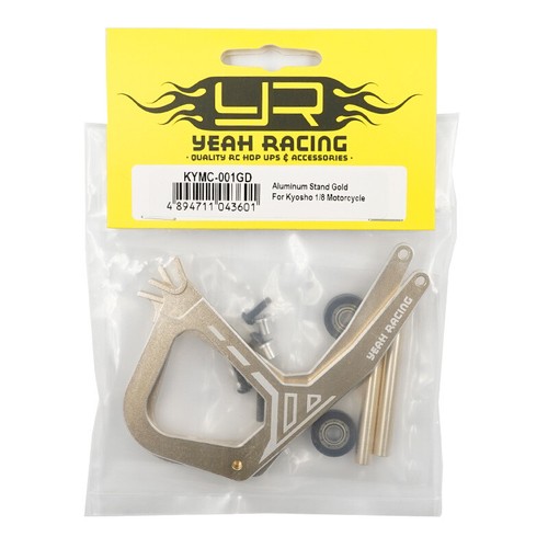 Yeah Racing Aluminum Stand Gold For Kyosho 1/8 Motorcycle RC Car #KYMC ...