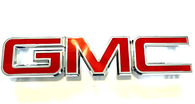 Front Grille Emblem Chrome Red for 2015-2019 GMC Sierra 1500 2500HD ...