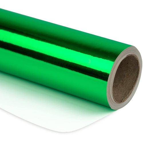 Green Metallic Wrapping Paper Solid Color Paper For Wedding Birthday ...