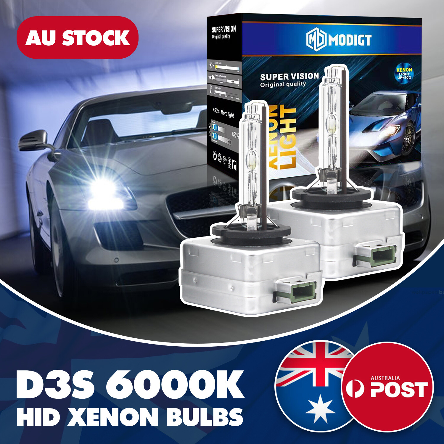 Genuine D1S D2S D2R D3S D4S Standard Headlight Globe Halogen Xenon HID ...