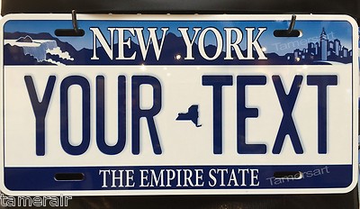 NEW YORK STYLE LICENSE PLATE, PERSONALIZED, Made in USA | eBay