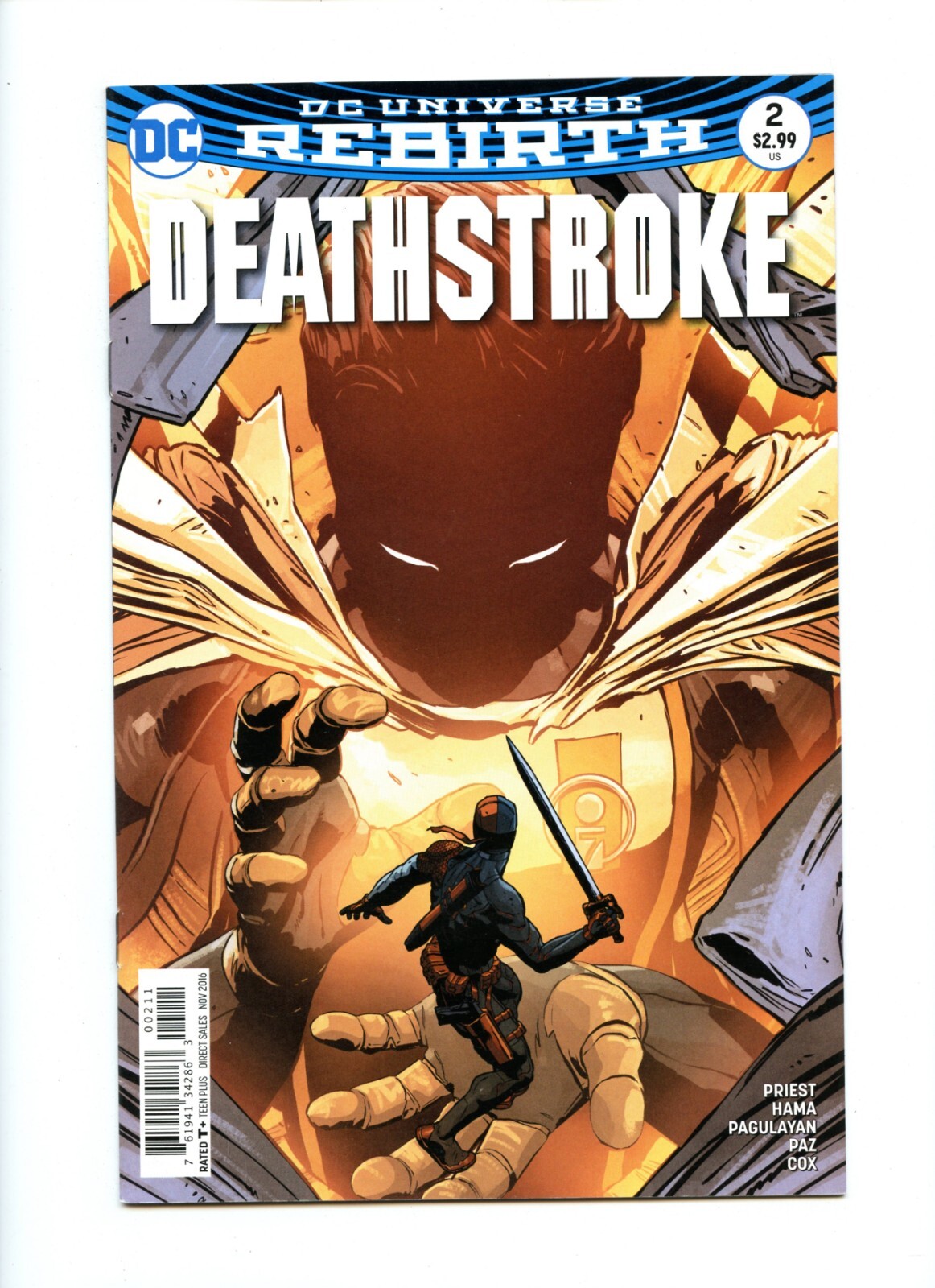Deathstroke ~ No. 2, November 2016 ~ First Print ~ DC Universe ~ NM ...