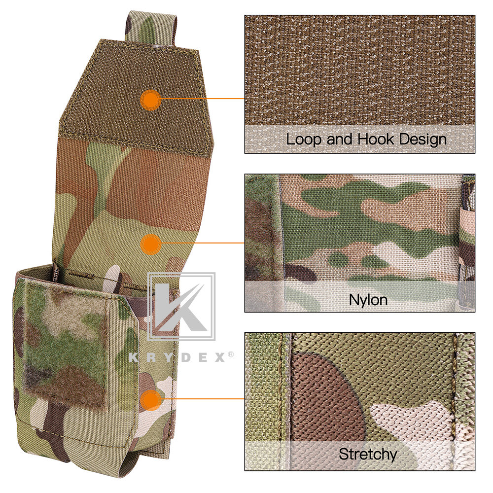 KRYDEX Tactical Handcuff Pouch Case Low Profile Cuff Holster MOLLE ...
