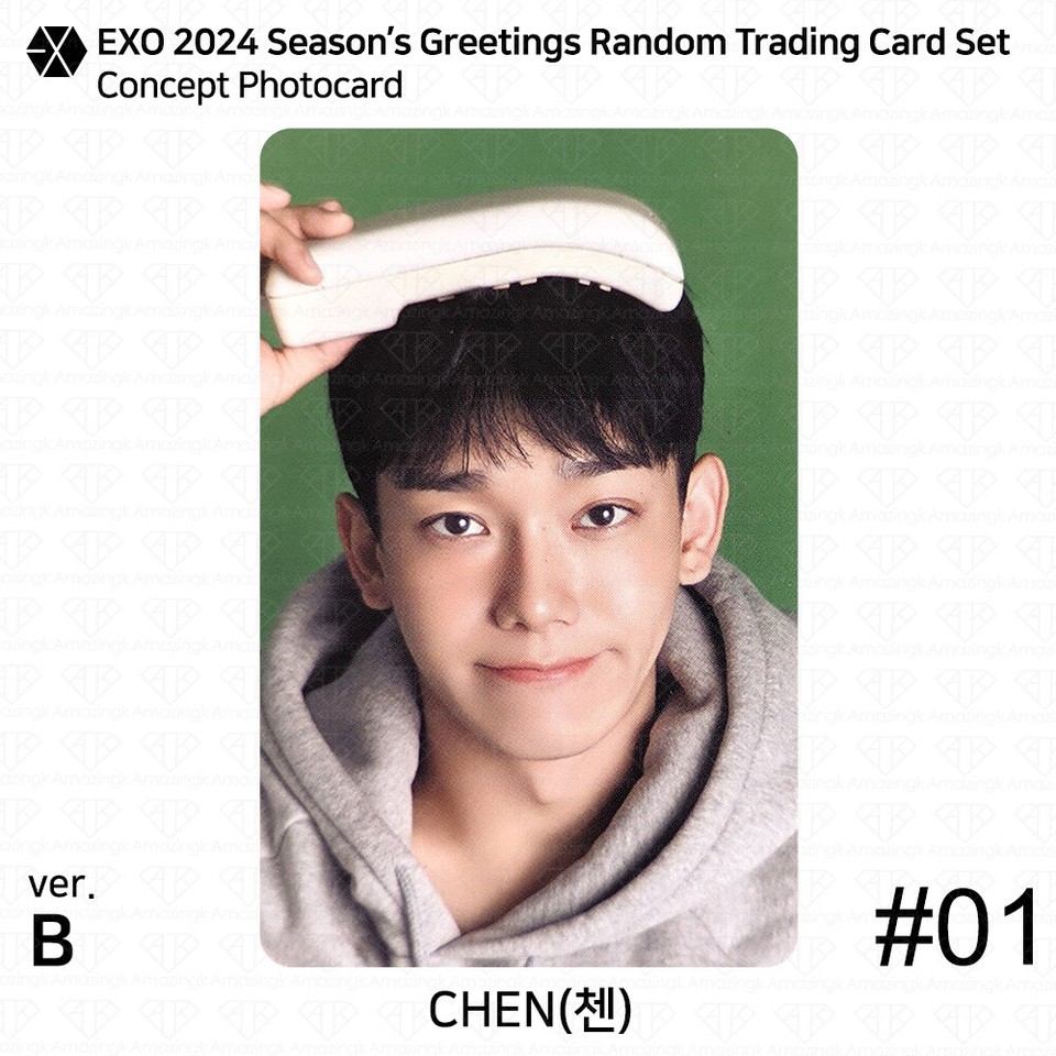 EXO 2024 Season's Greetings Random Trading Card Set Concept Selfie ...