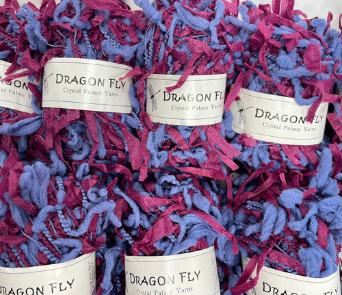 Crystal Palace Yarns Dragon Fly novelty bulky eyelash multi color lot ...