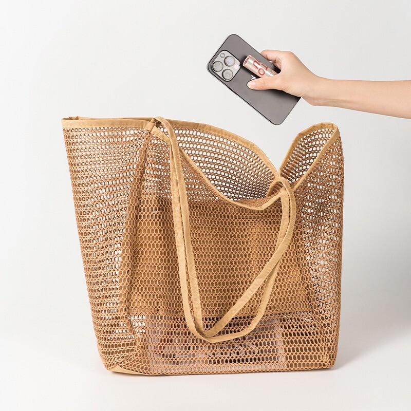 Beach Bag Handbag Beach Net Bag Toiletries Swimming Clothes Storage Bag ...