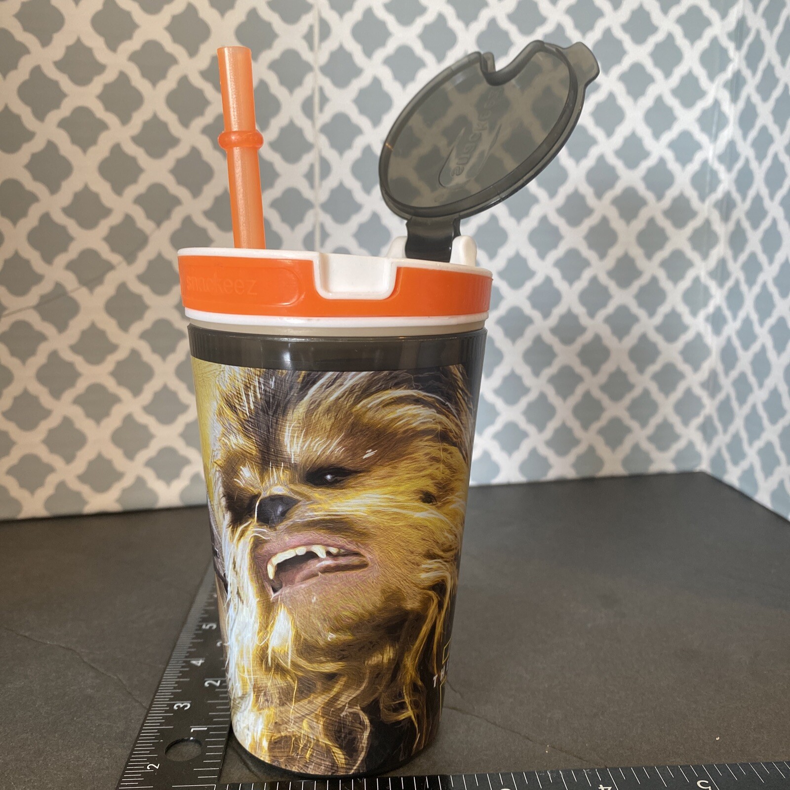 Snackeez Disney's Jr Star Wars Chewbacca 2-in-1 Snack & Drink Cup Used ...