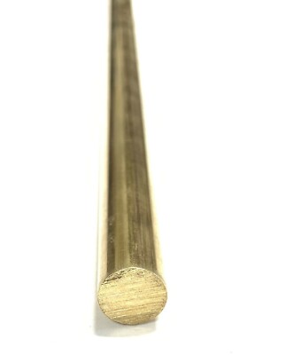 3/16" .1875" C360 Brass Solid Round Bar Rod H02 6" Piece | eBay