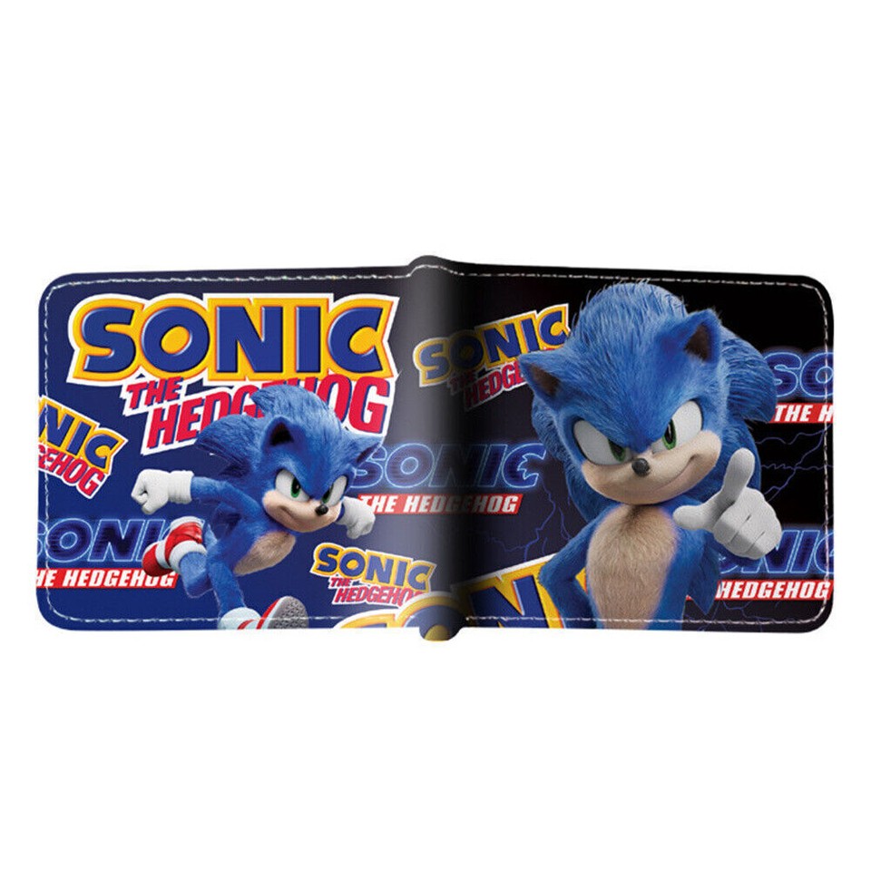 Multiple Pockets Wallets Sonic The Hedgehog Wallet Coin Bag ID Card ...