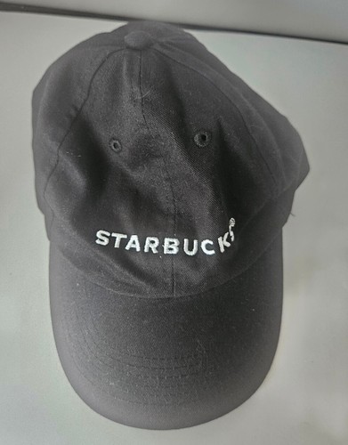 Starbucks Employee Uniform Strapback Black White Adjustable Hat Cap ...