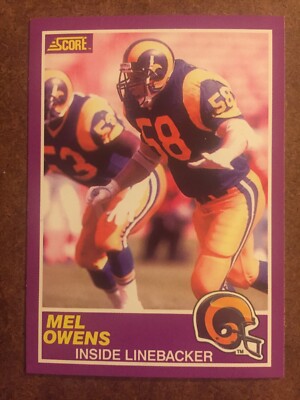 Mel Owens 369S Score 1989 Supplemental NFL Football Trading Card | eBay