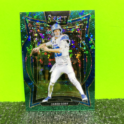 2024 Panini Select Jared Goff Green Disco Prizm CONCOURSE #d 04/05 ...