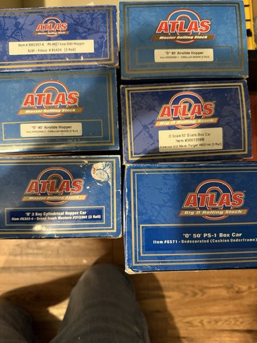 Atlas "O" Scale..2-Rail..Freight car assortment..6 Pieces Weathered | eBay