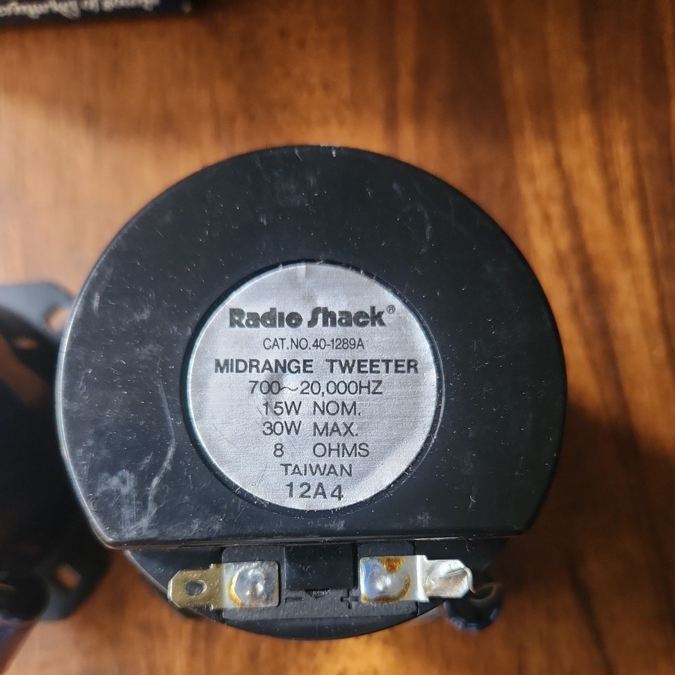 Radio Shack Midrange Tweeter Pair Cat.No. 40-1289A | eBay