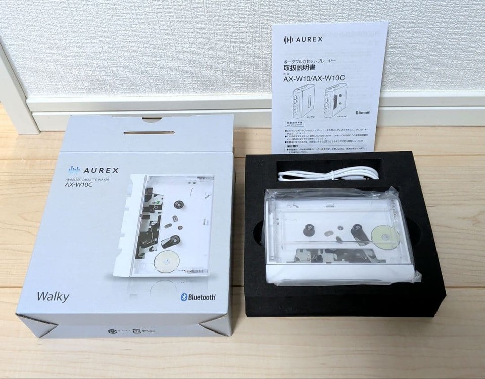 Toshiba AUREX Walky AX-W10C Bluetooth Cassette Player USB-C White BOX ...