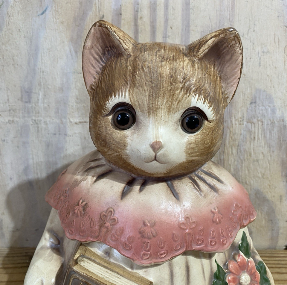 Vintage Mervyn's Emily the Cat Kitten Ceramic Cookie Jar Japan | eBay