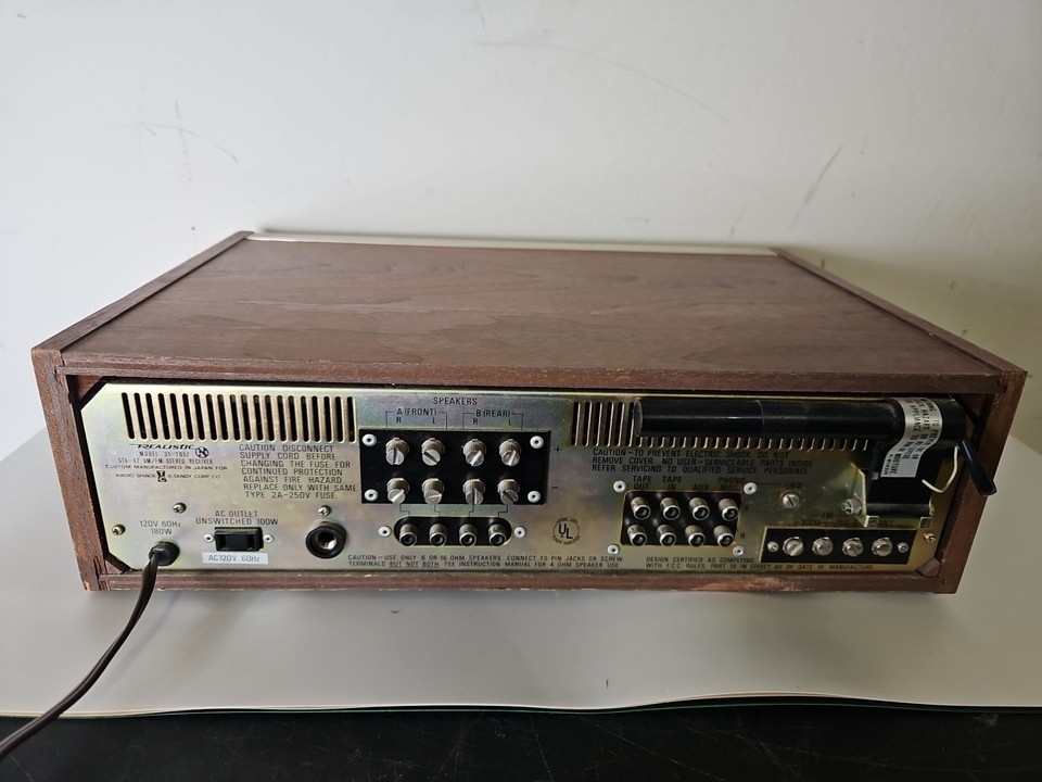 REALISTIC STA-47 SOLID STATE AM/FM STEREO RECEIVER No Fuse Unable To ...