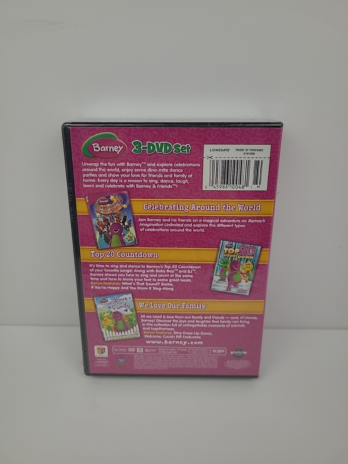 Barney: Celebrate with Barney (DVD, 2012, 3-Disc Set) for sale online ...