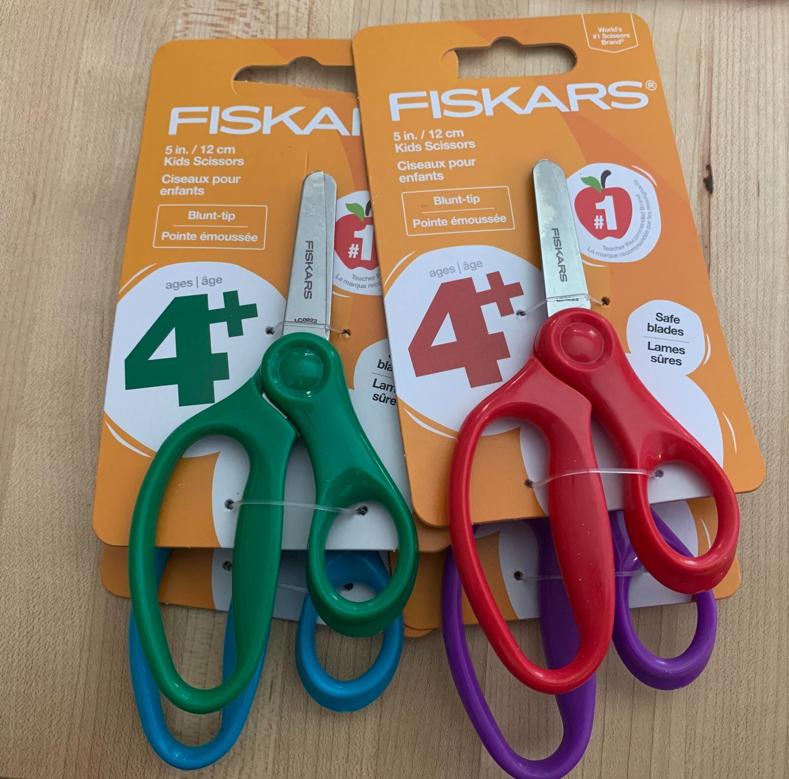 Fiskars 5 Inch Classic Blunt Tip Kids Scissors (4 pack), Color Received ...