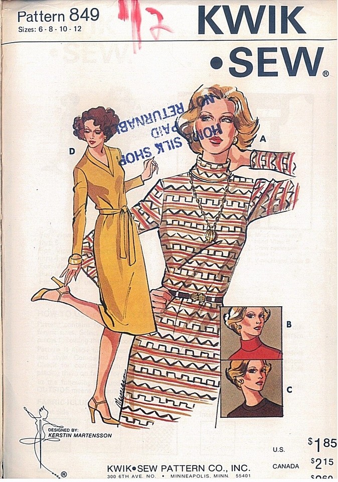 Vintage Kwik Sew Misses Ladies Sewing Pattern You Pick | eBay