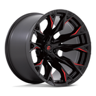20 Inch Black Red Wheels Rims Fuel Offroad Flame 5 D823 20x12 5x5 ...