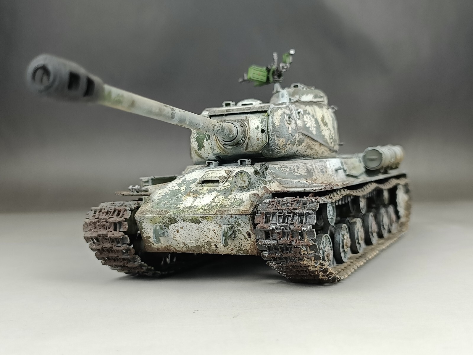 1/35 Built WWII Soviet Russian Winter JS-2 Mod.1944 Heavy Tank Model | eBay