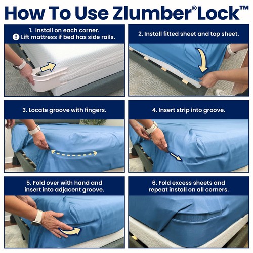 The Original USA Patents Pending Lock Sheet Holders - Secure Bed Sheets ...