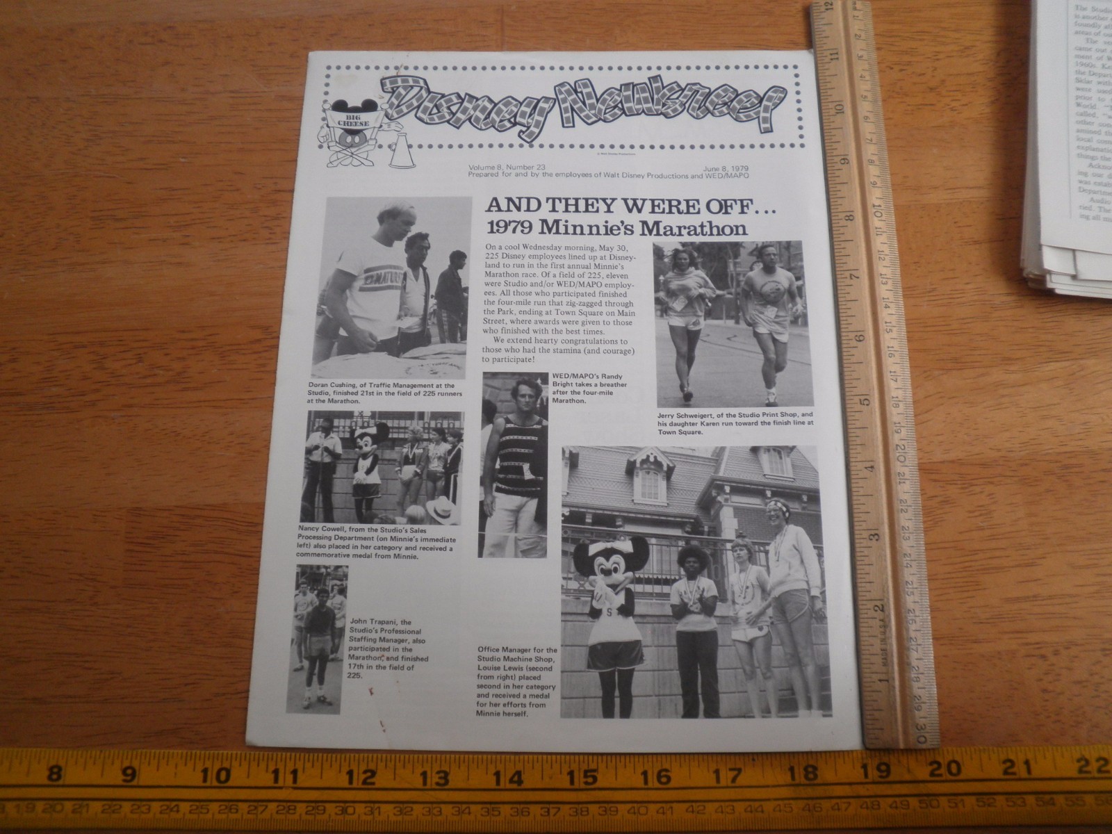 Disney Newsreel WED MAPO Employees mag 1979 Disneyland 4 mile run | eBay