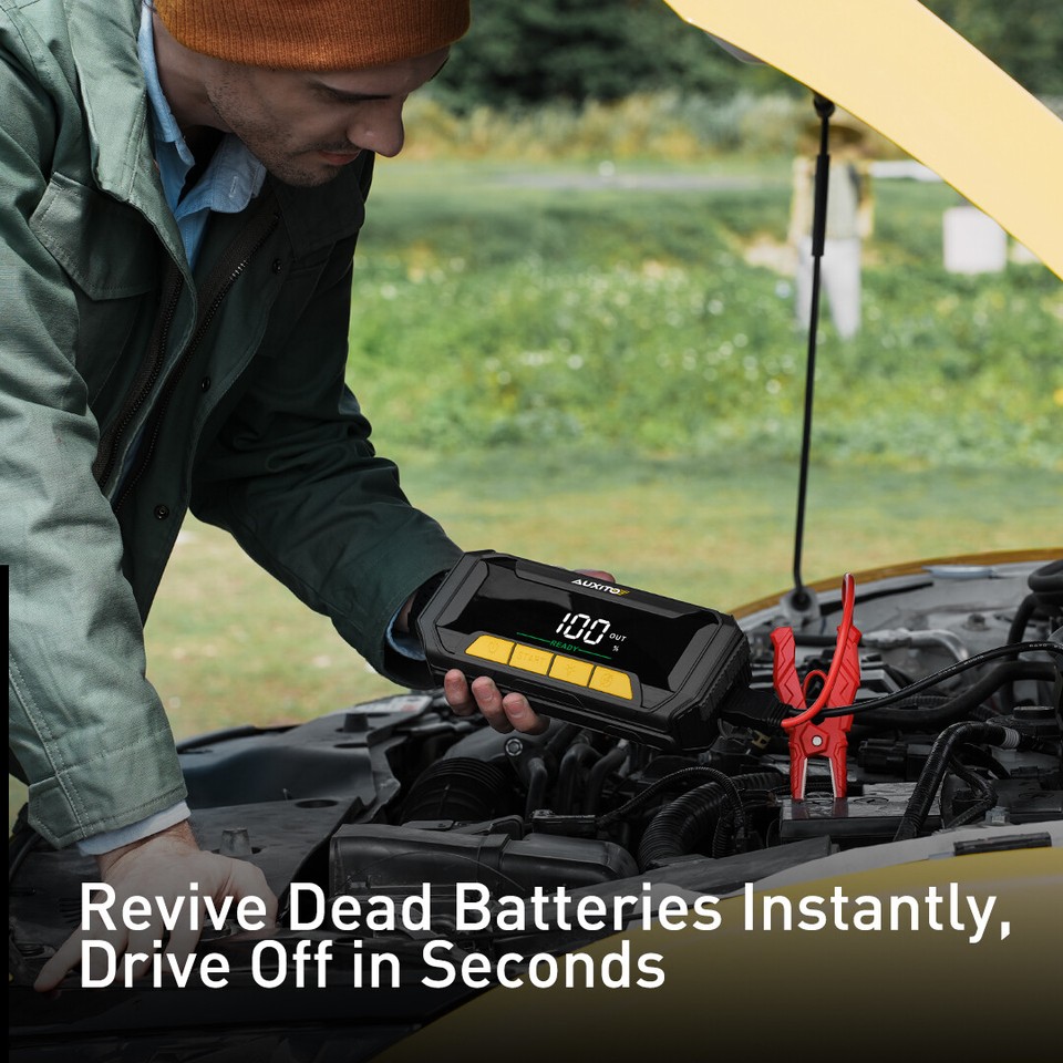 AUXITO 6000A Car Jump Starter USB Power Bank Auto Starting Battery ...