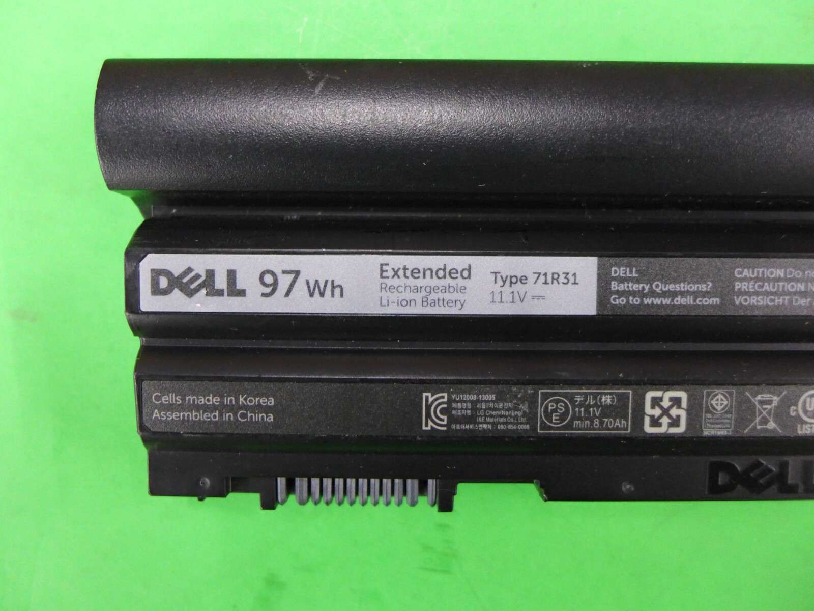 Genuine Dell Latitude Laptop Extended 9 Cell Battery 97wh 71R31 for ...